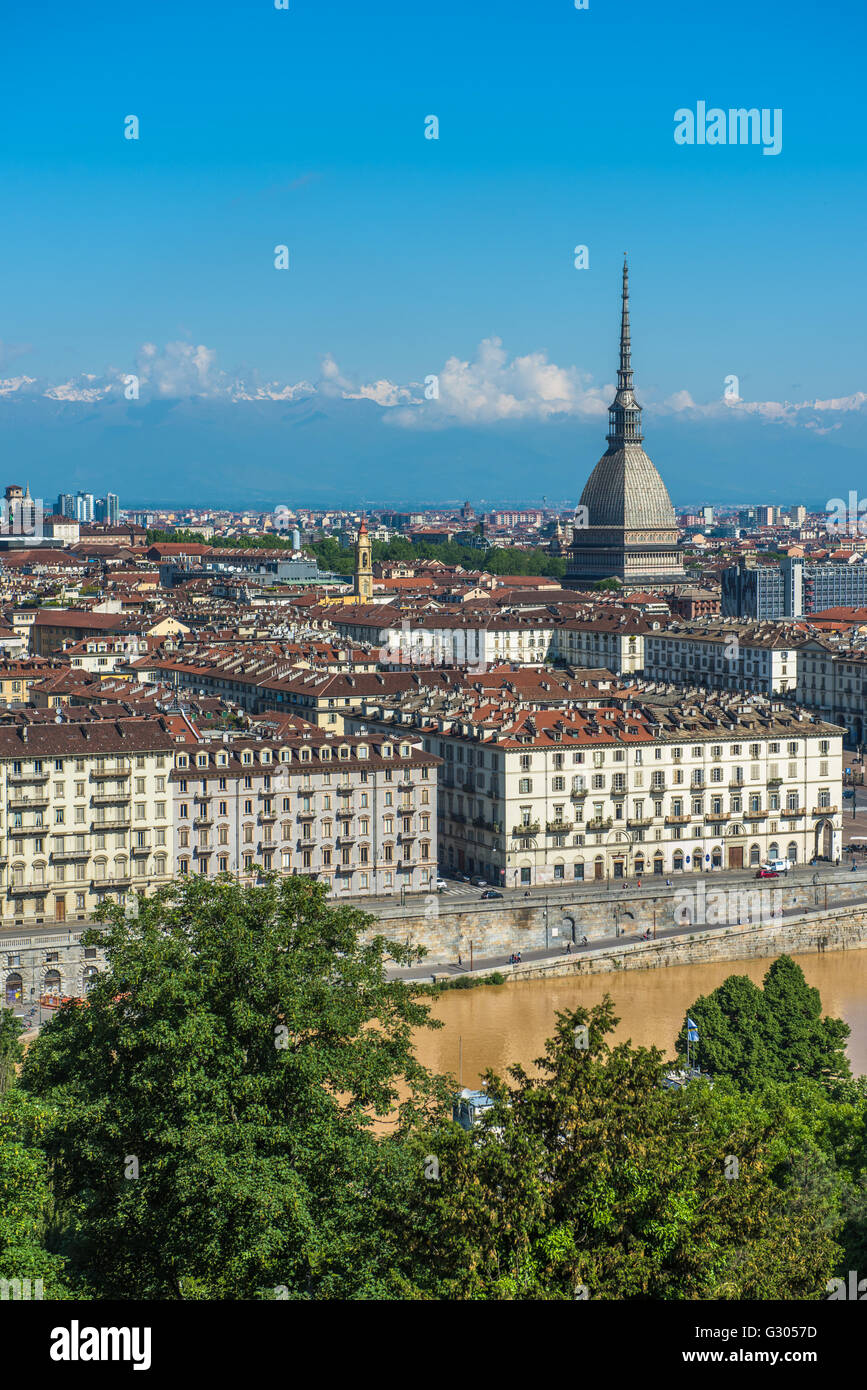 Panorama of Turin skyline Stock Photo - Alamy