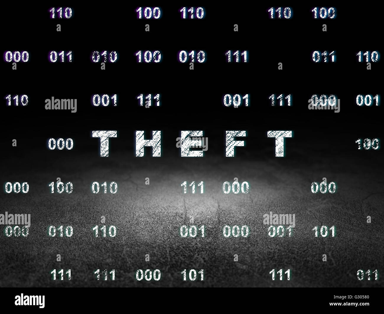 Security concept: Theft in grunge dark room Stock Photo - Alamy