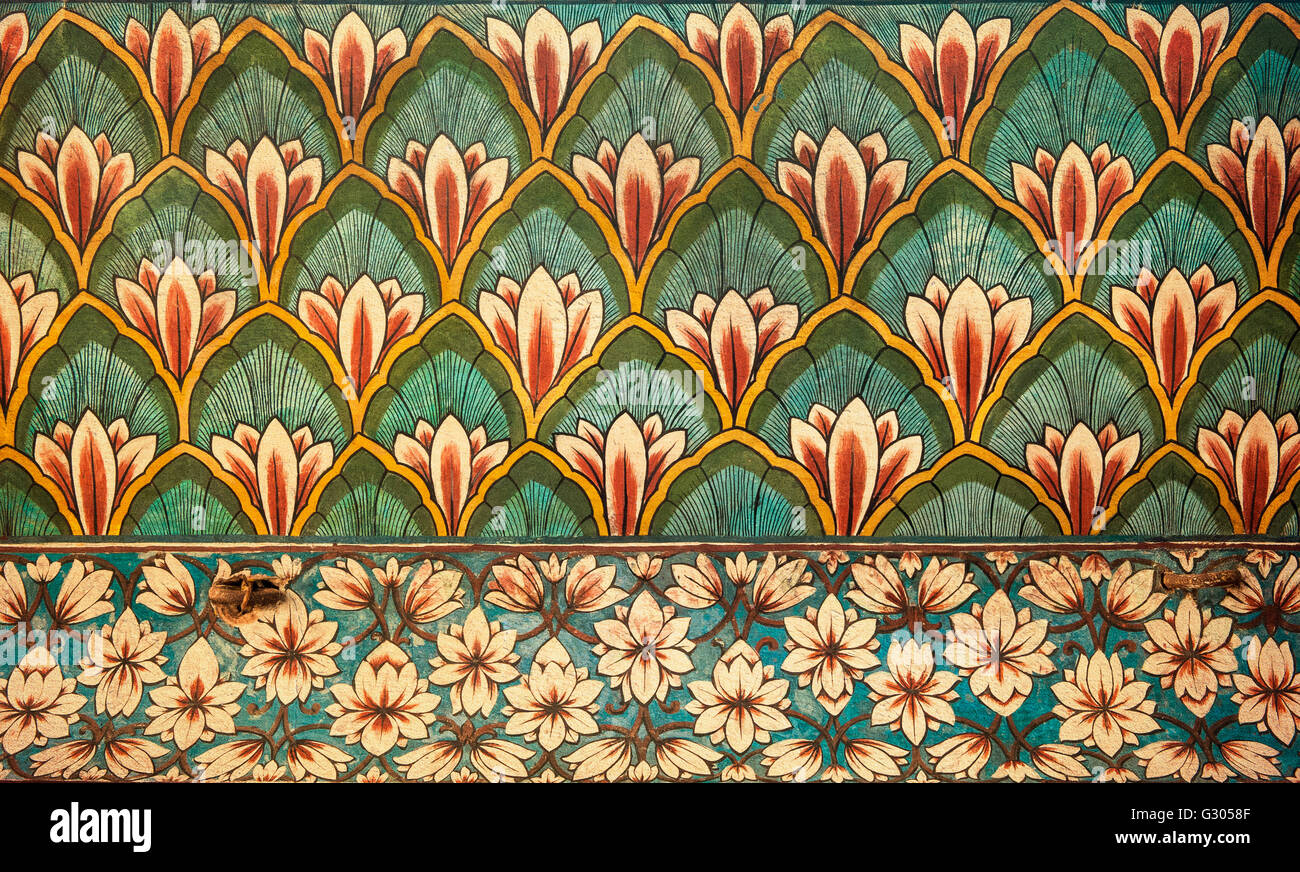 Floral art deco background hi-res stock photography and images - Alamy