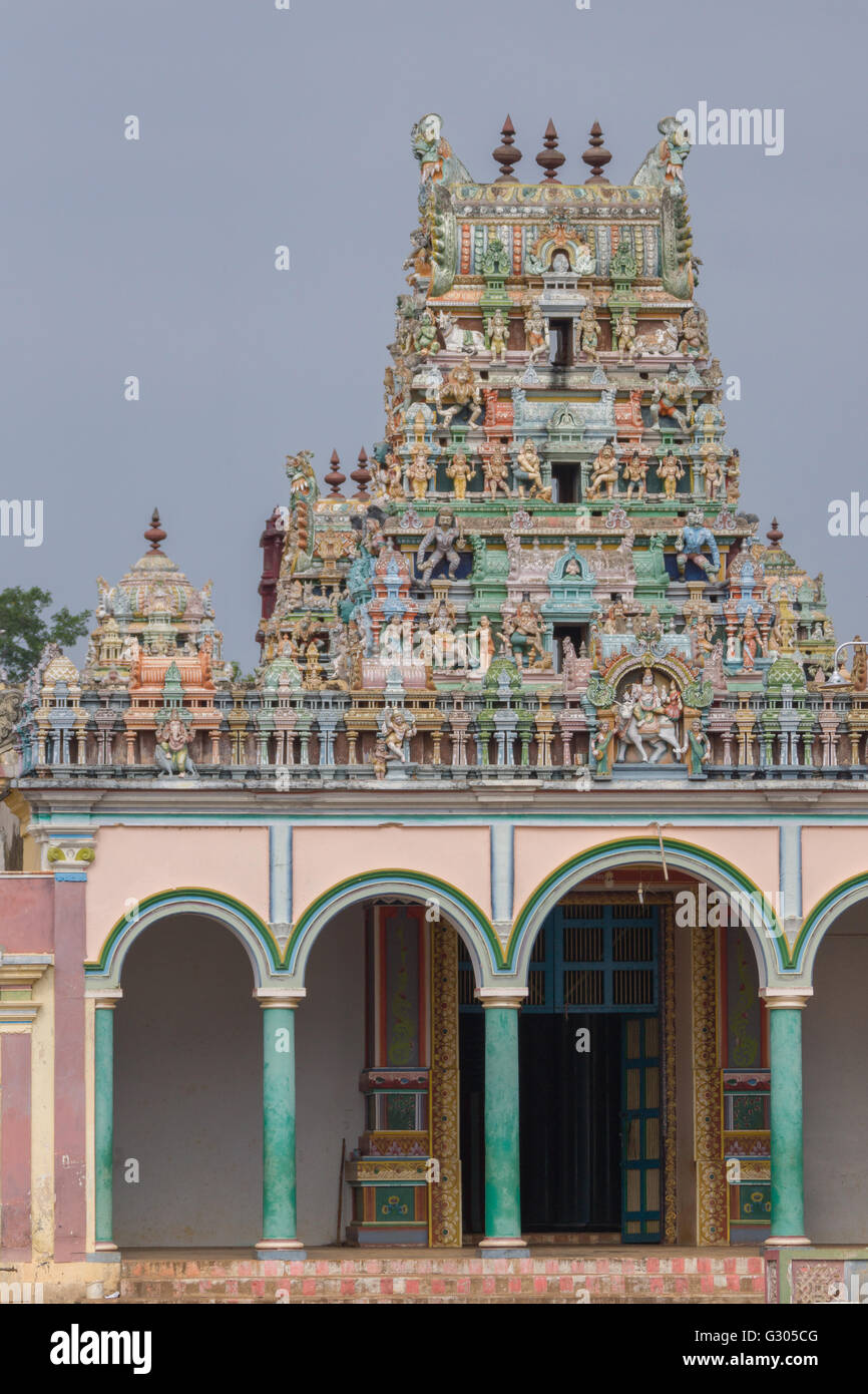 Entrance and Vimanam of Kothamangalam Shiva Temple Stock Photo - Alamy