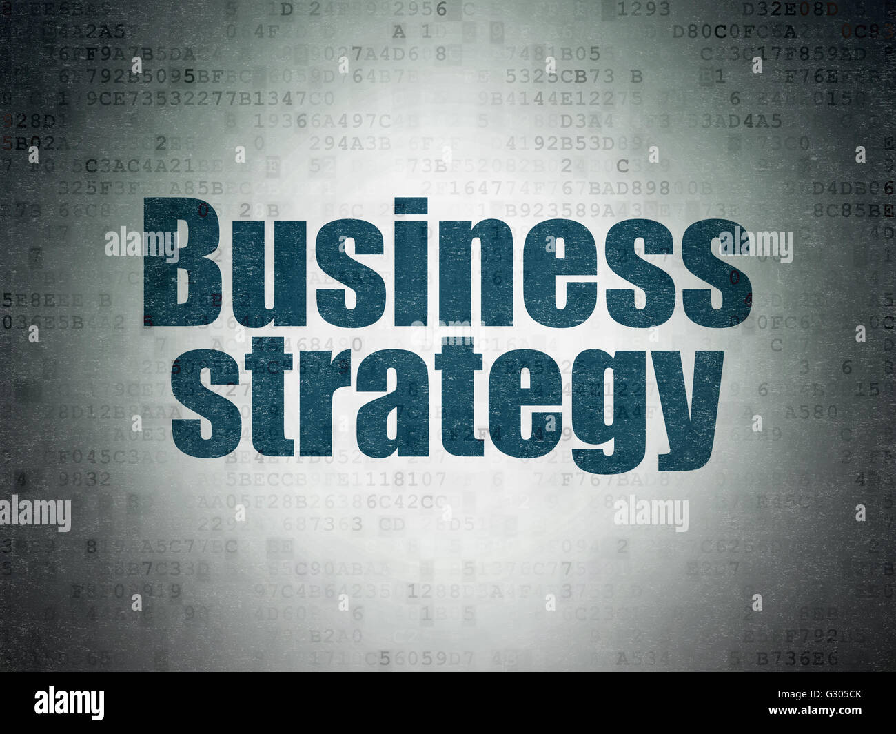 Business concept: Business Strategy on Digital Data Paper background ...
