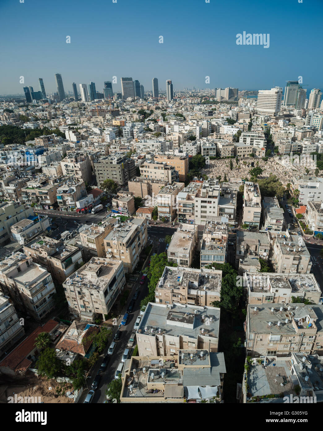 Israel, Tel Aviv, bird's eye view - cityscape Stock Photo - Alamy