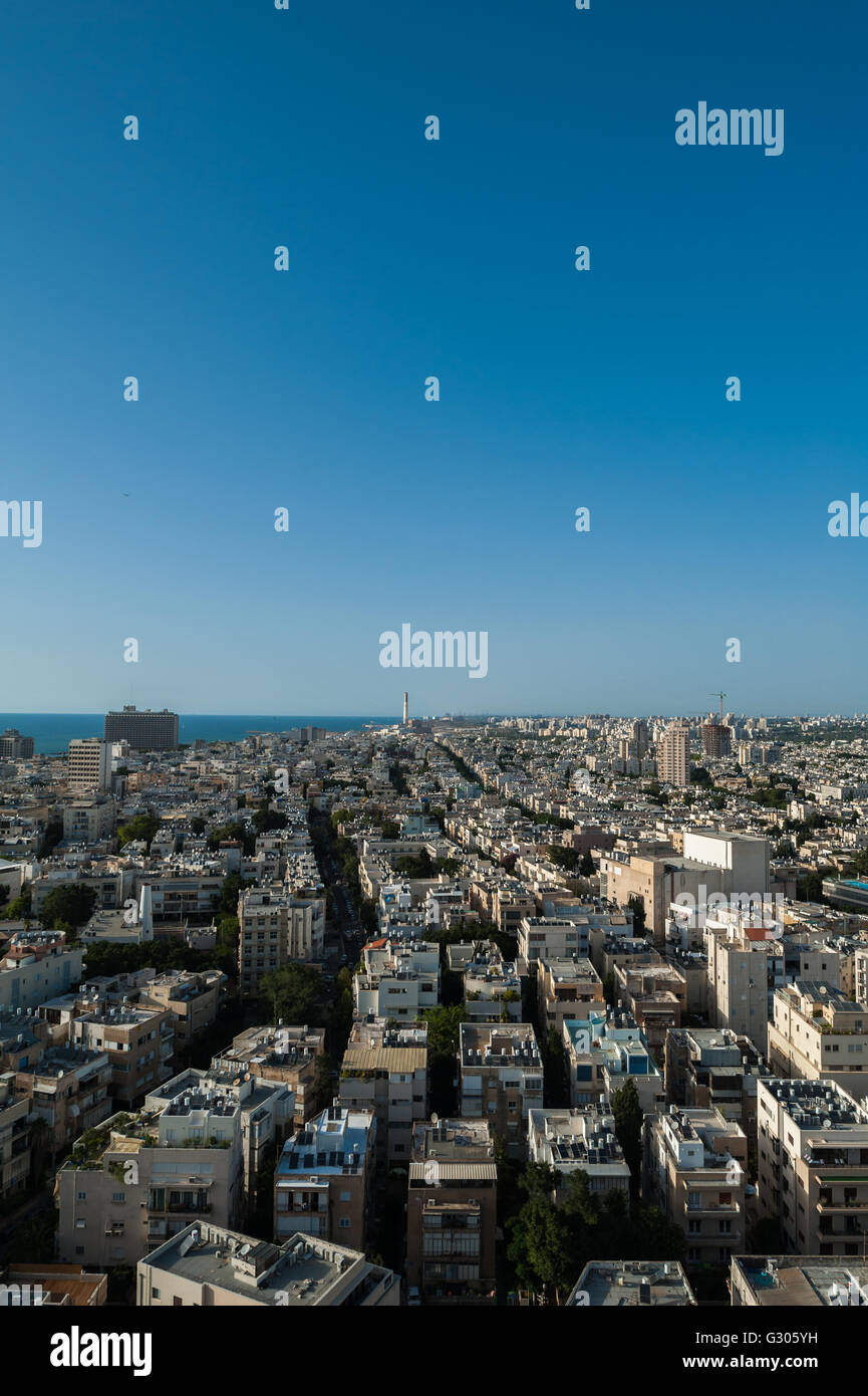 Israel, Tel Aviv, bird's eye view - cityscape Stock Photo - Alamy