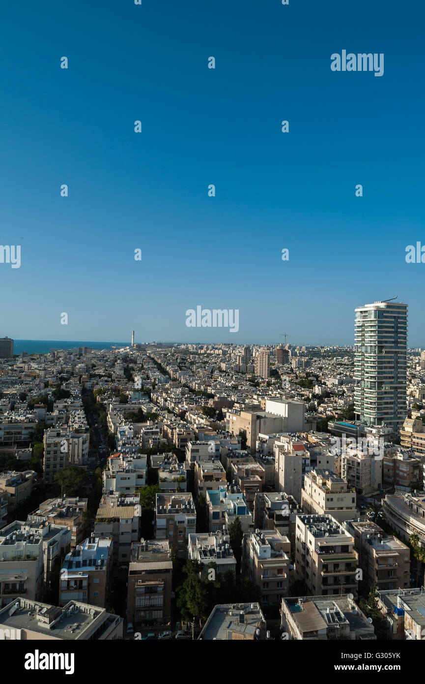 Israel, Tel Aviv, bird's eye view - cityscape Stock Photo - Alamy