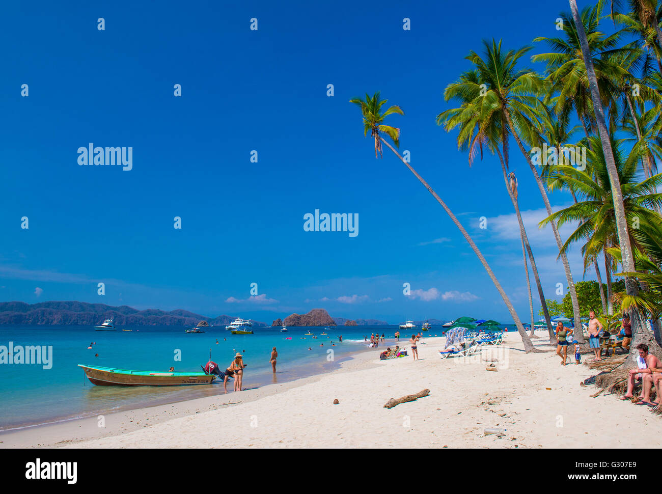 Tropical beach in Tortuga island Costa Rica Stock Photo - Alamy