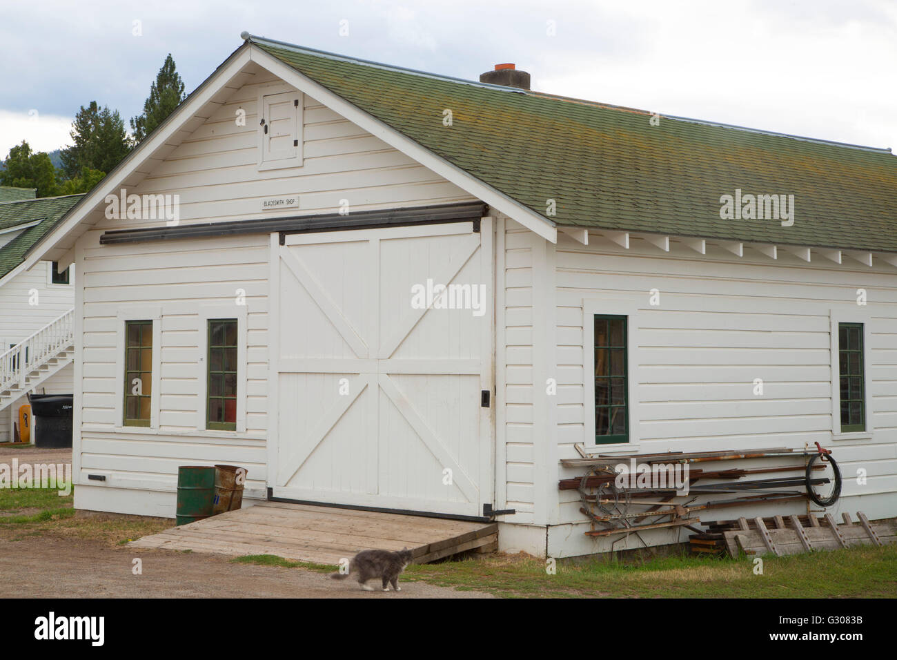 Blacksmith Shop, Ninemile Remount Depot and Ranger Station, Lolo ...