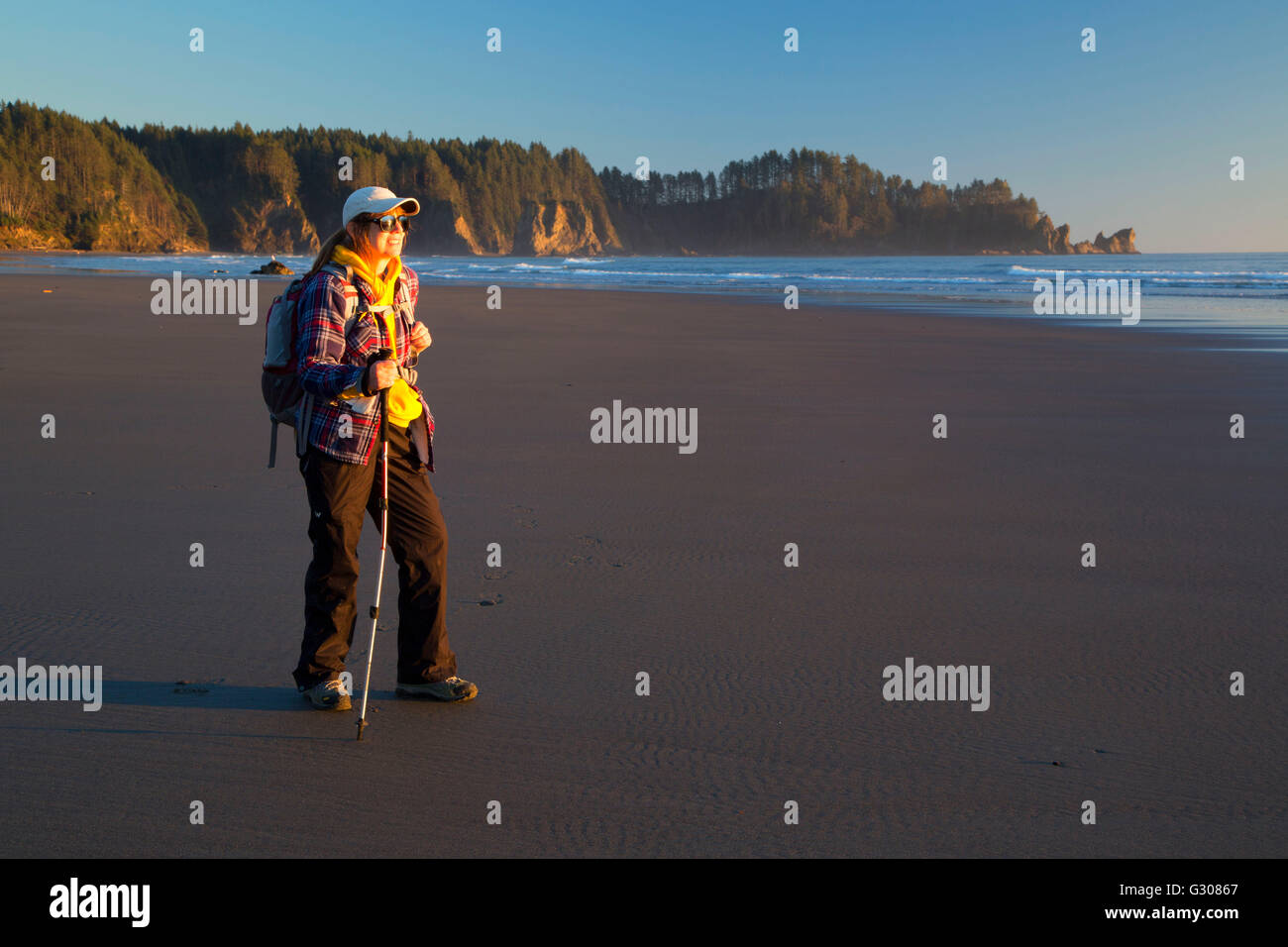 Hiking second beach trail hi-res stock photography and images - Alamy