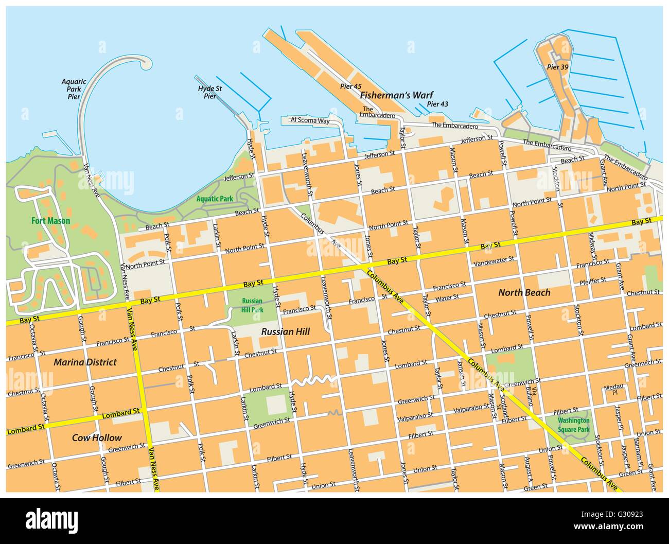 Usa map states names hi-res stock photography and images - Alamy
