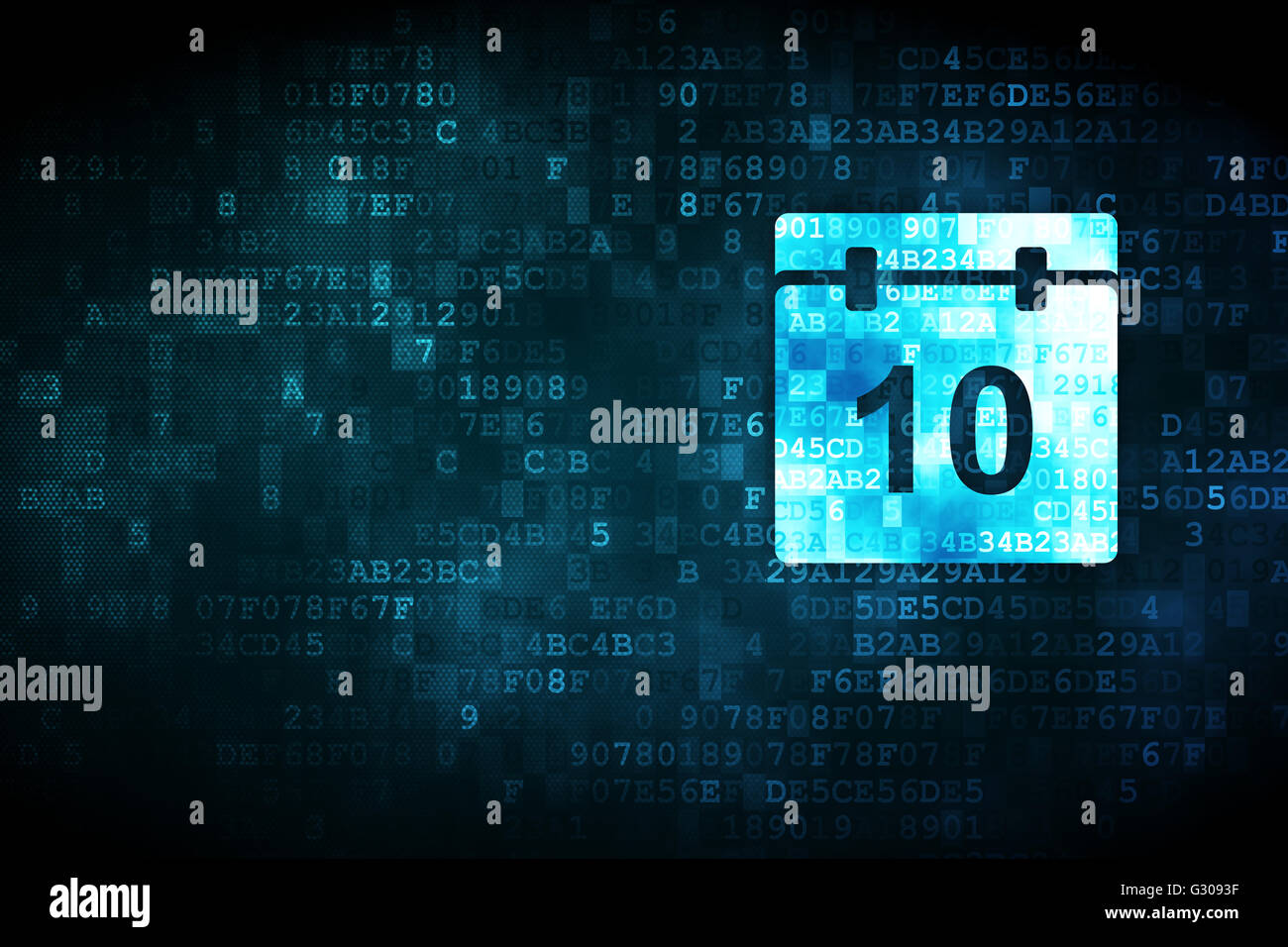 Time concept: Calendar on digital background Stock Photo - Alamy