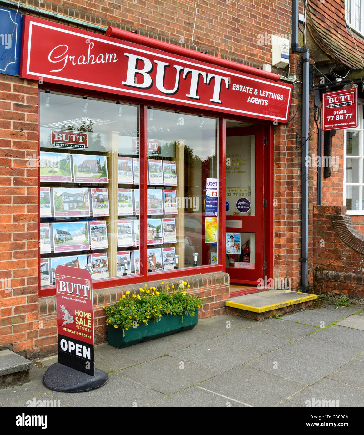 Graham Butt estate agents in the UK Stock Photo - Alamy
