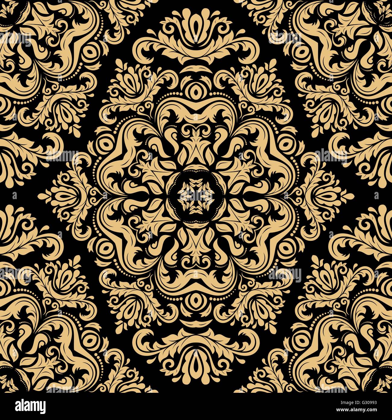 Seamless Vector Wallpaper in the Style of Baroque Stock Vector Image & Art - Alamy