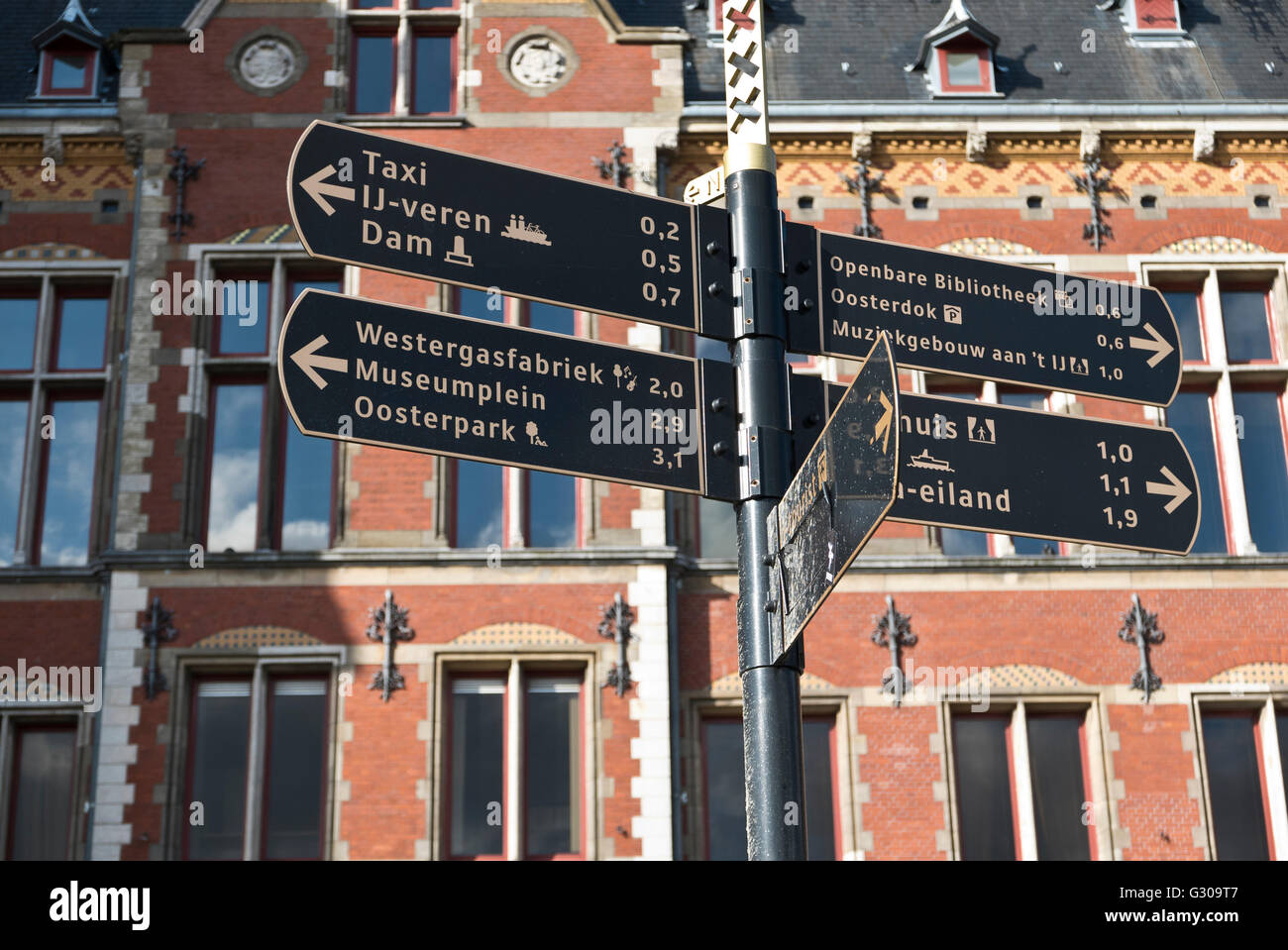 Road signs in Amsterdam, Holland, Netherlands Stock Photo - Alamy