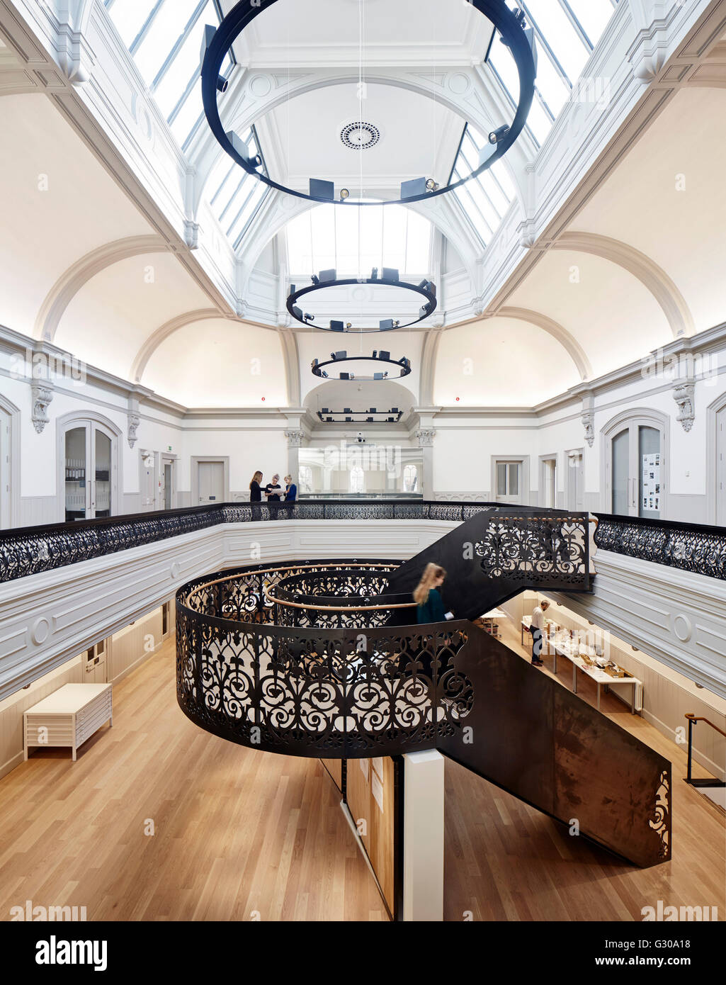 Main central atrium. Boardman House, Norwich, United Kingdom. Architect ...