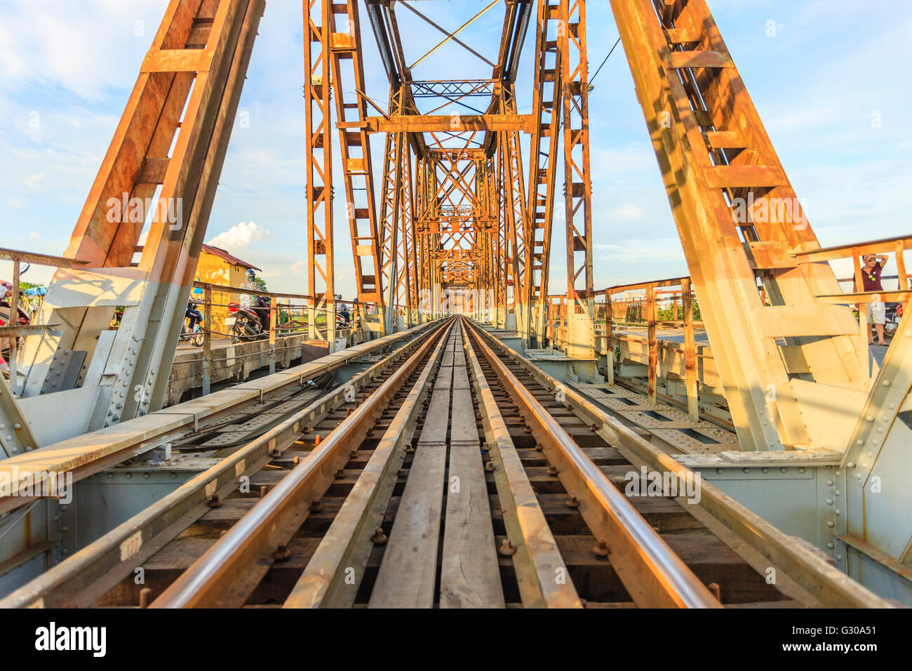 Long bien Bridge at Hanoi, Vietnam Stock Photo - Alamy