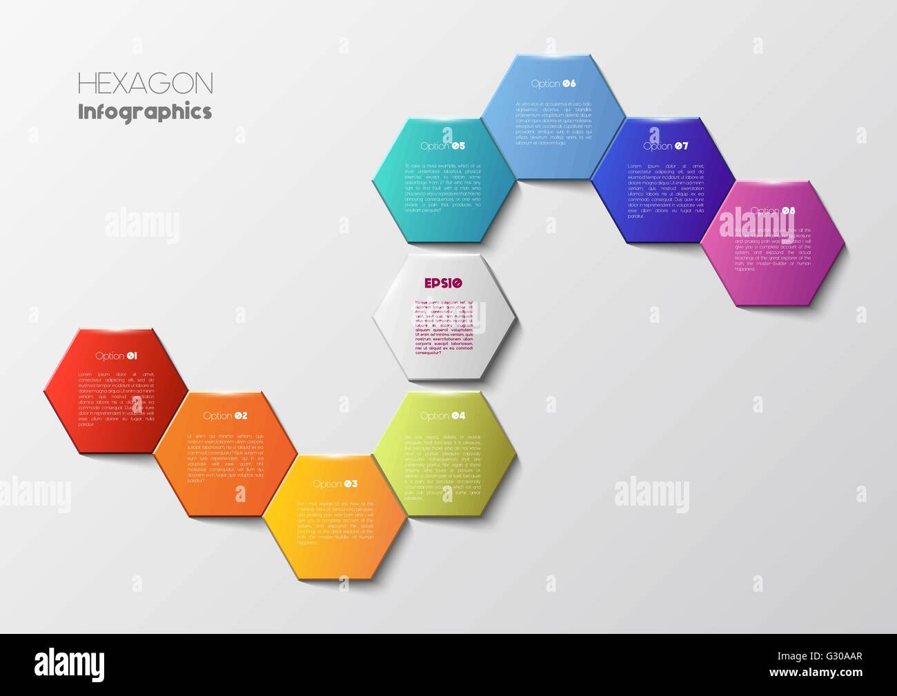 Hexagon chart hi-res stock photography and images - Alamy