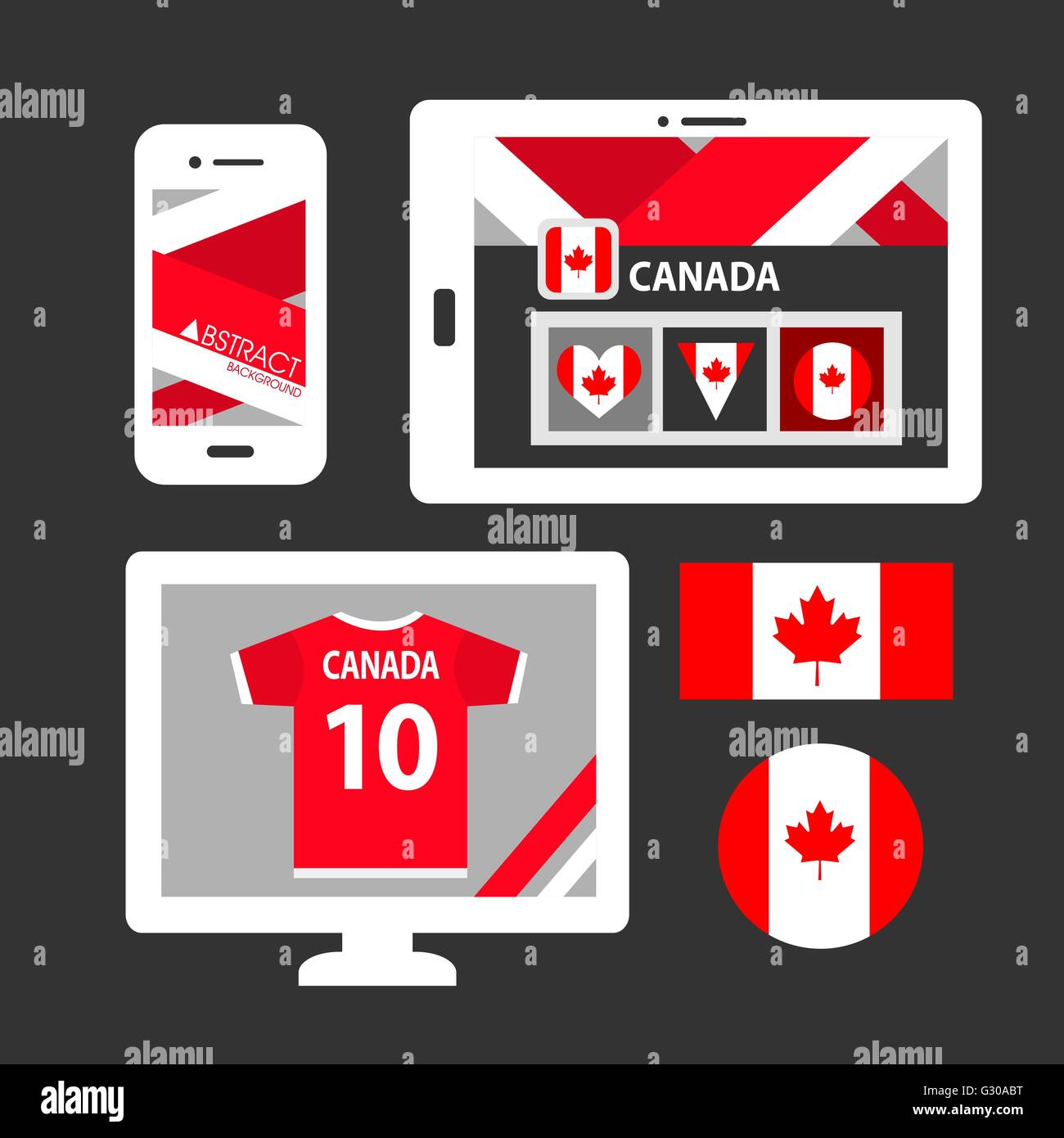National flag canada maple Stock Vector Images - Alamy