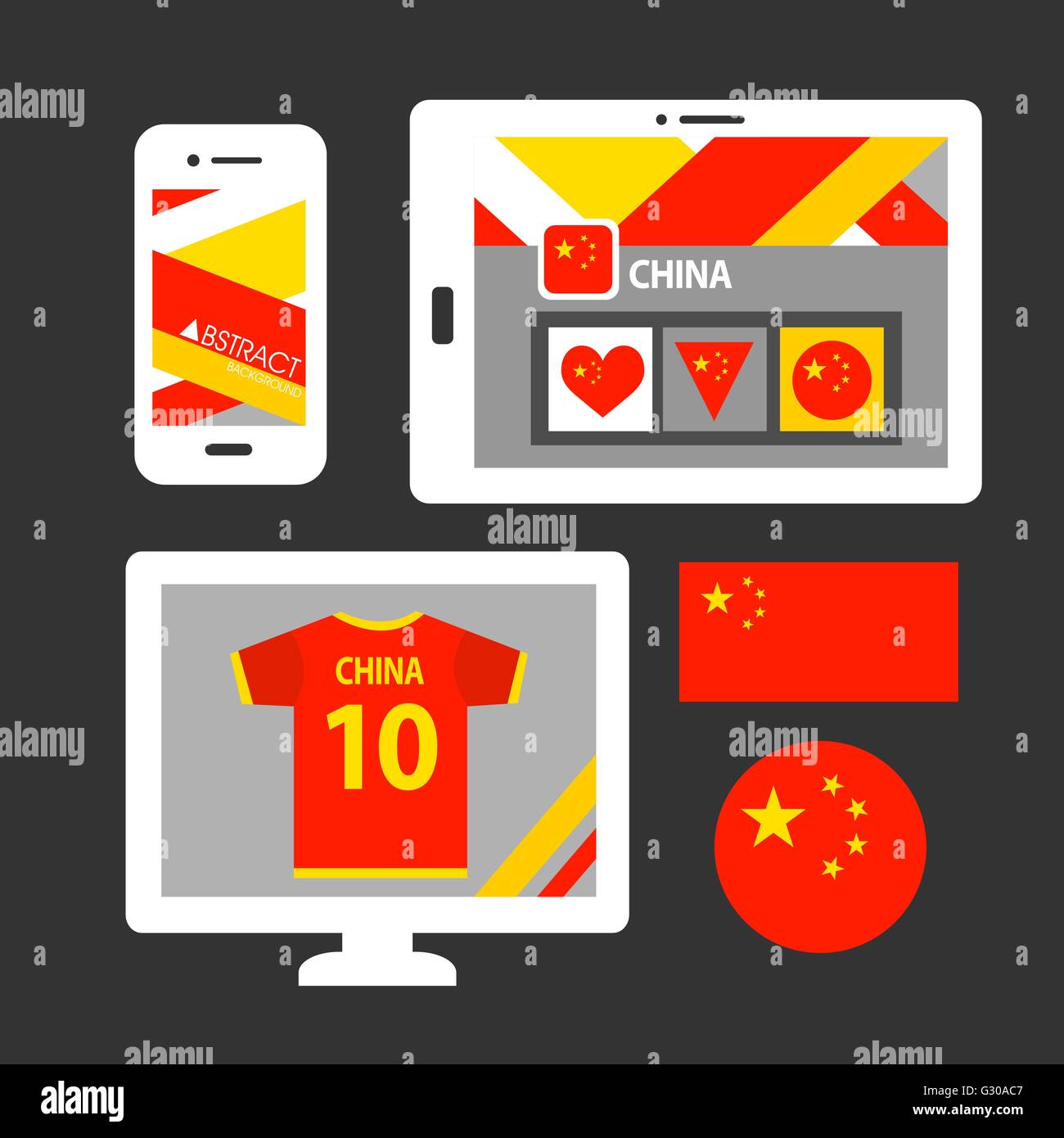 Jersey china flag hi-res stock photography and images - Alamy