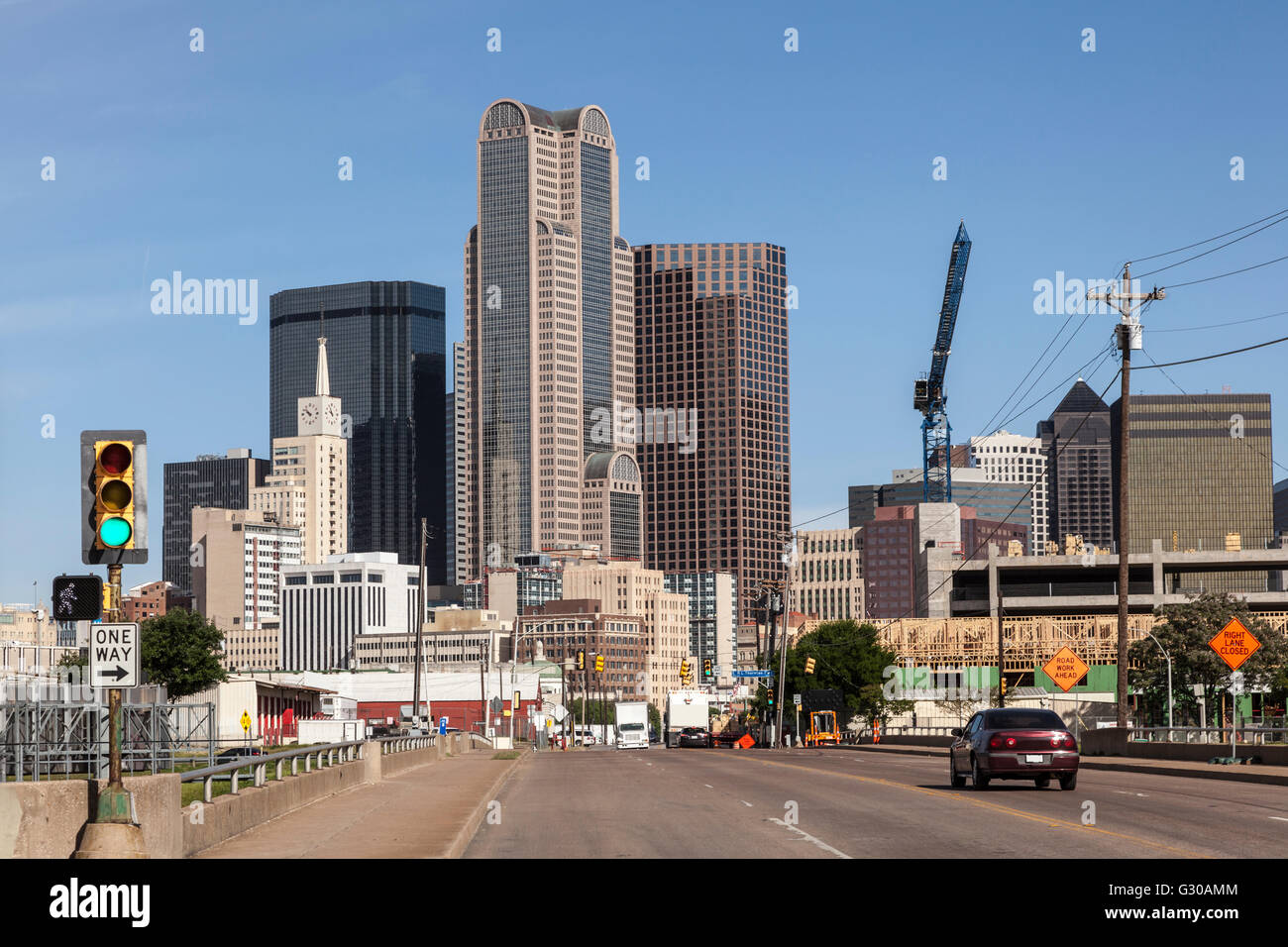 Texas city street hi-res stock photography and images - Alamy