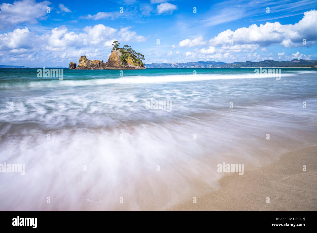Pungapunga Island, Whangapoua Beach, Coromandel Peninsula, North Island ...