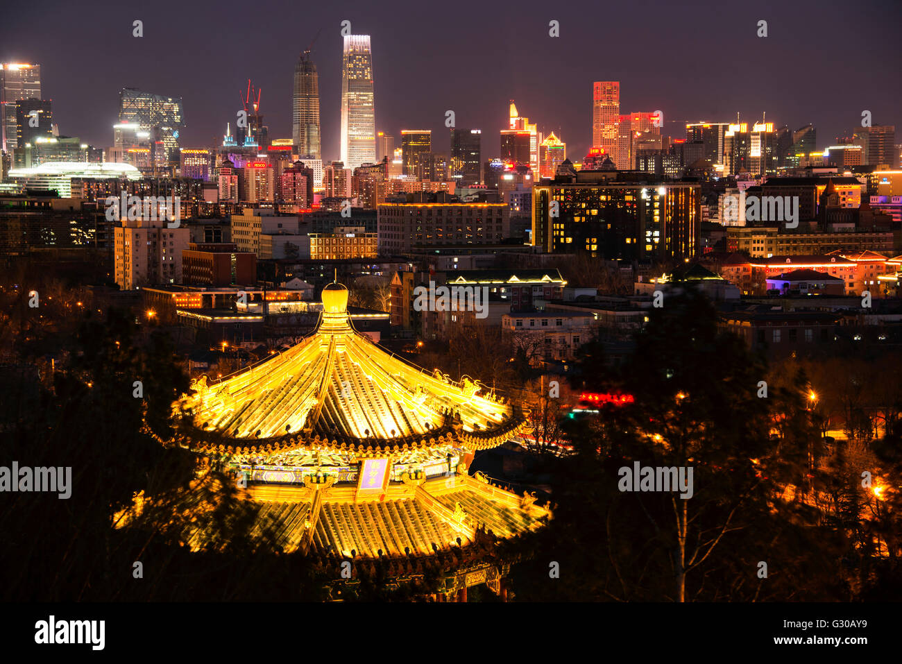 Beijing Skyline At Night
