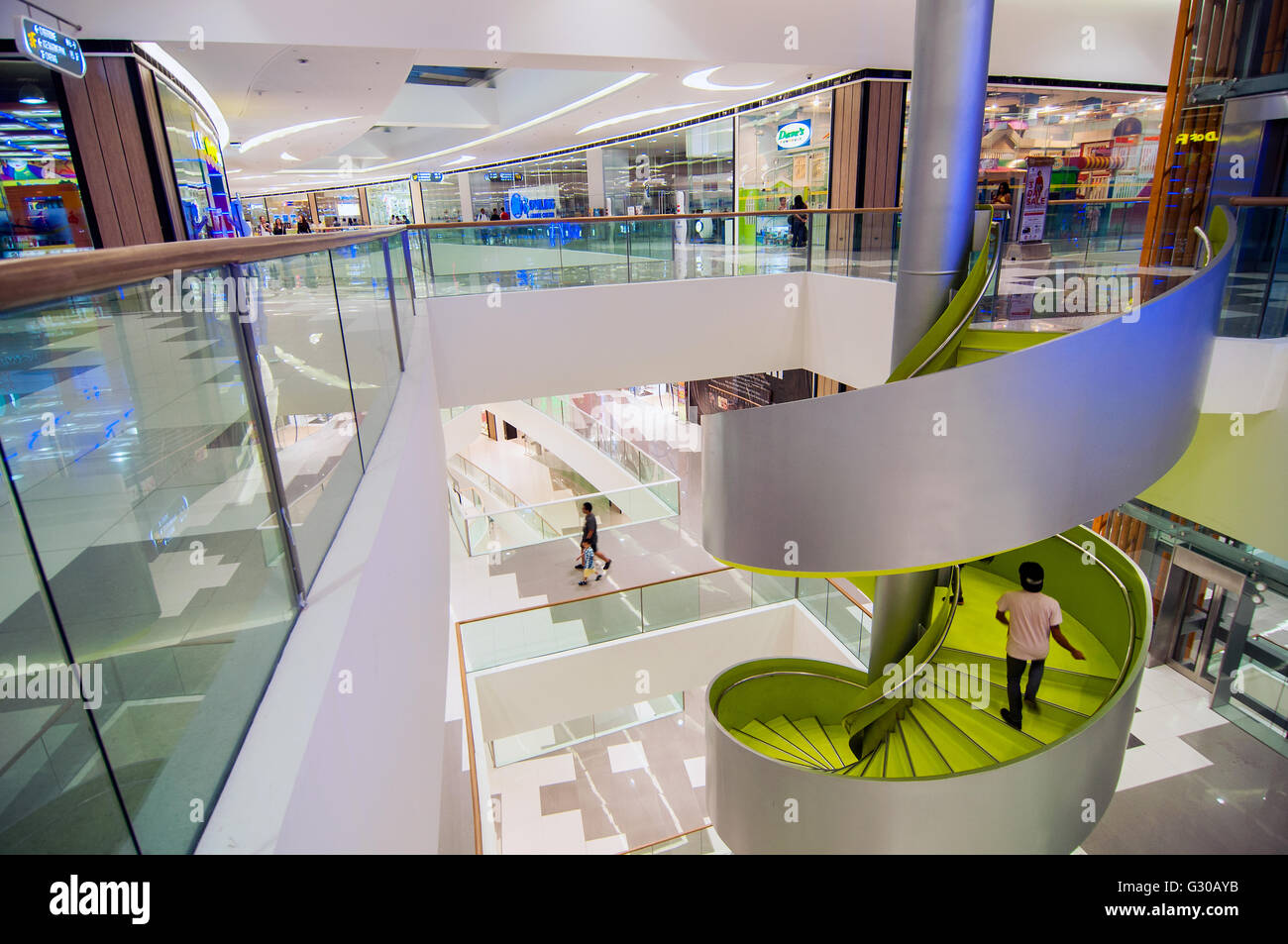 SM Seaside Mall interior from 3rd floor, South Road Precinct, Cebu City ...