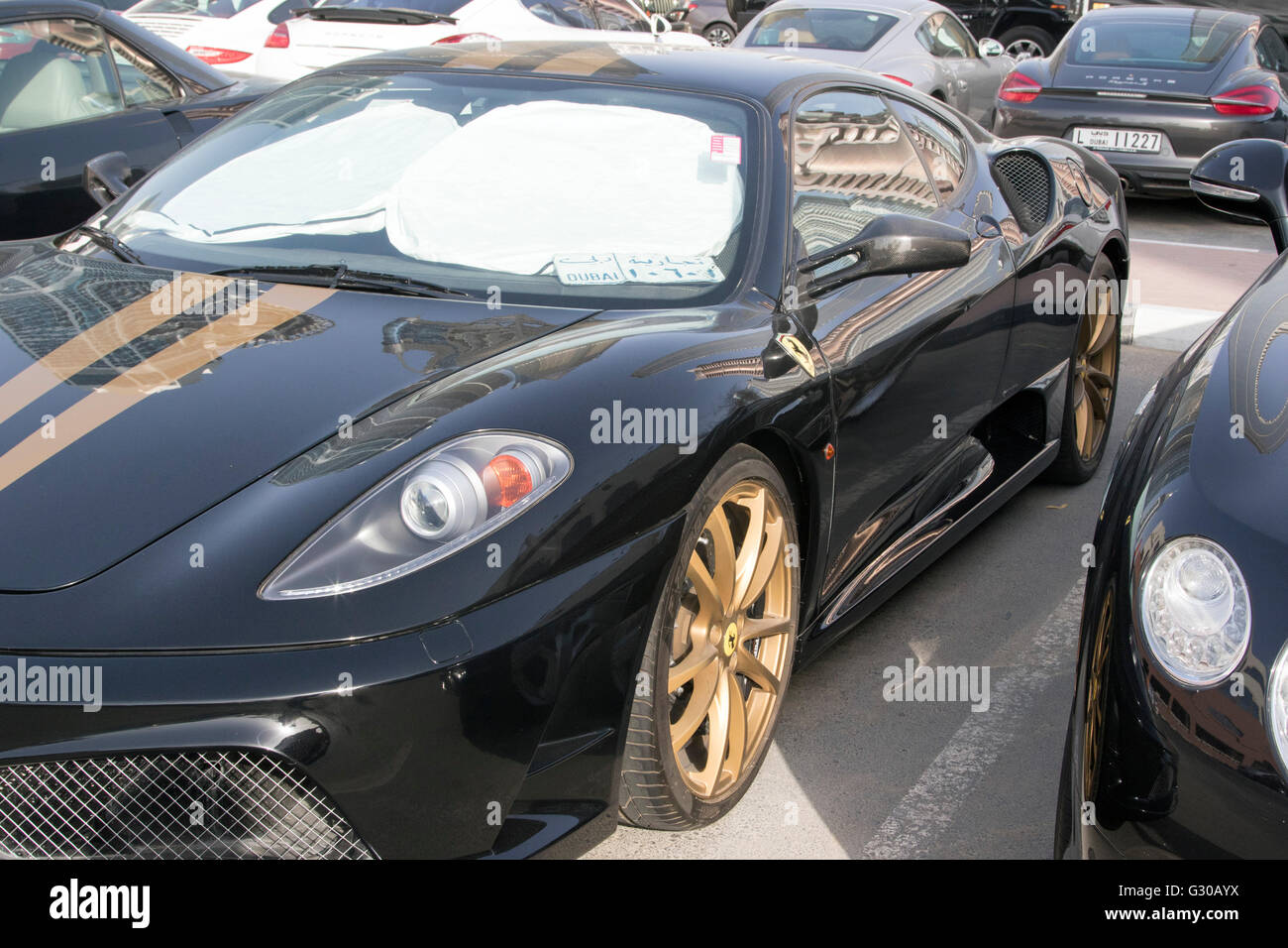 parked flash cars Dubai Stock Photo - Alamy