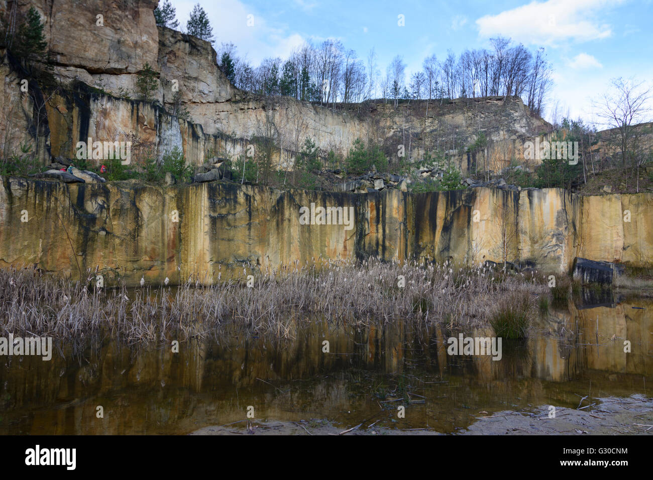 Former quarry wehlen sandstone walls hi-res stock photography and ...