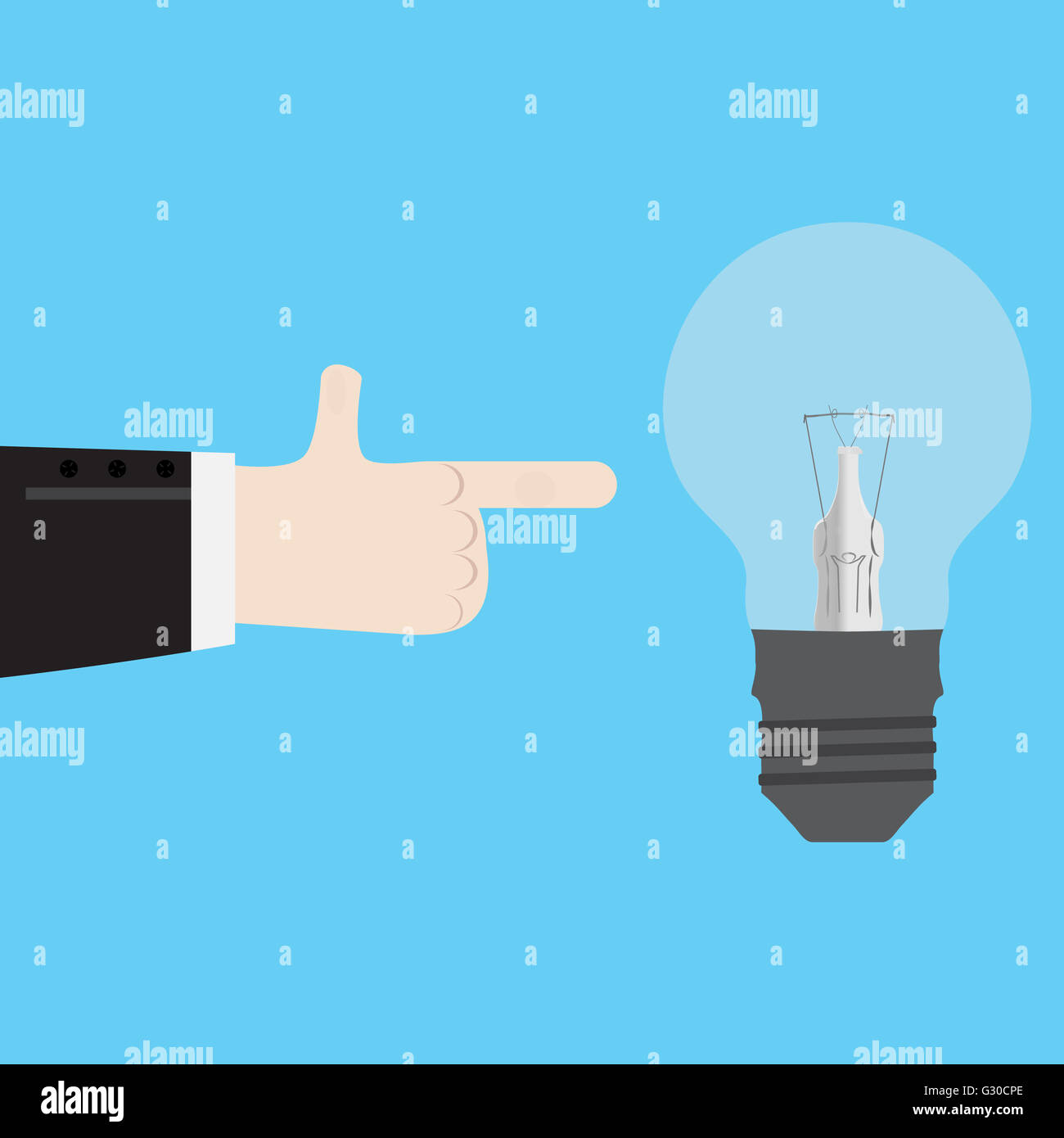 Human hand pointing abstract hi-res stock photography and images - Alamy