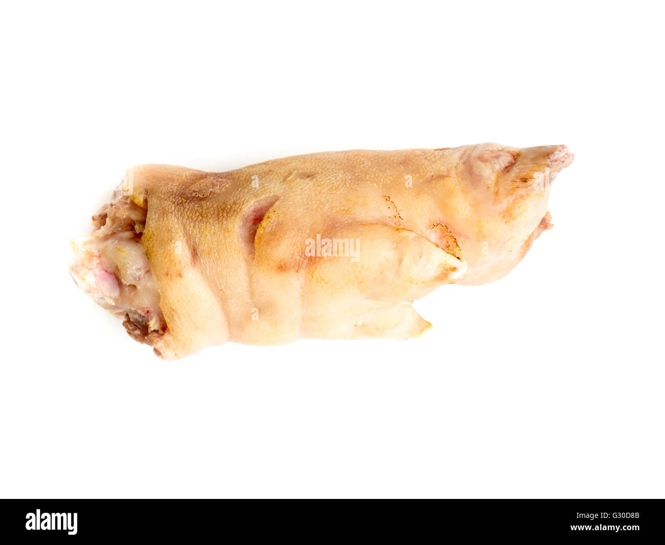 The isolated raw pork leg Stock Photo - Alamy