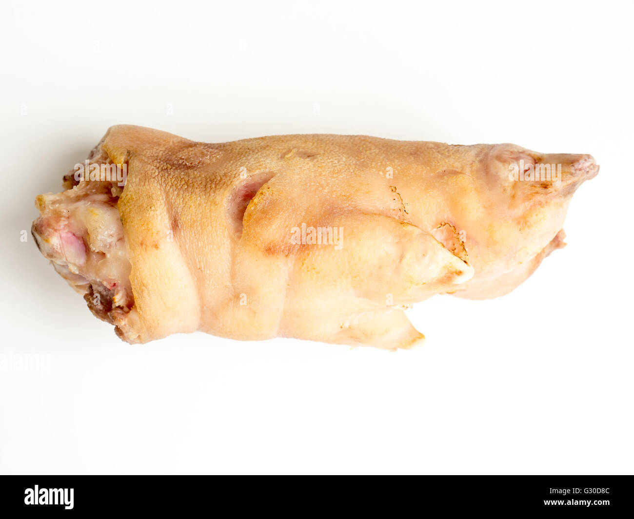 Butcher with leg of pork hi-res stock photography and images - Alamy