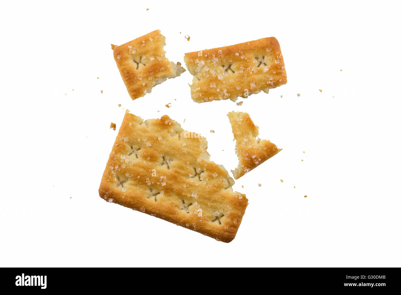 Square sweet cracker cracking isolated on white background Stock Photo ...