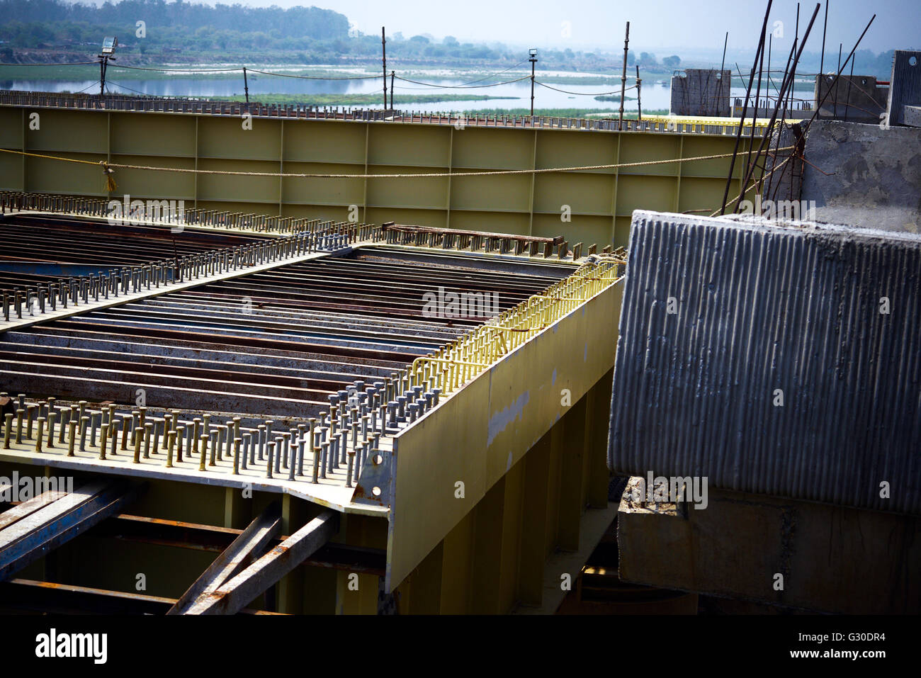 Bridge work on progress Stock Photo - Alamy