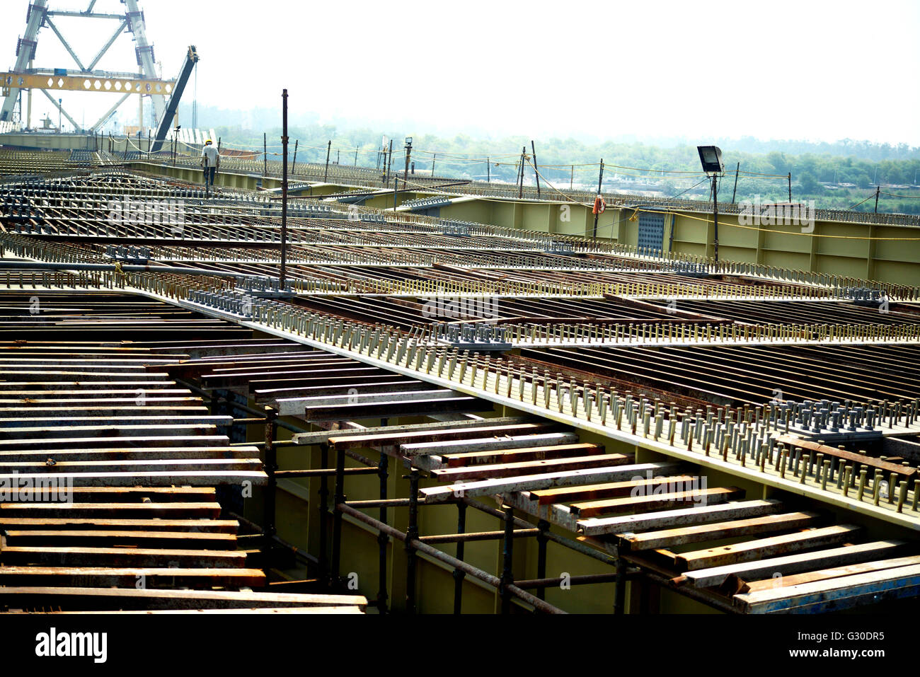 Bridge work on progress Stock Photo - Alamy