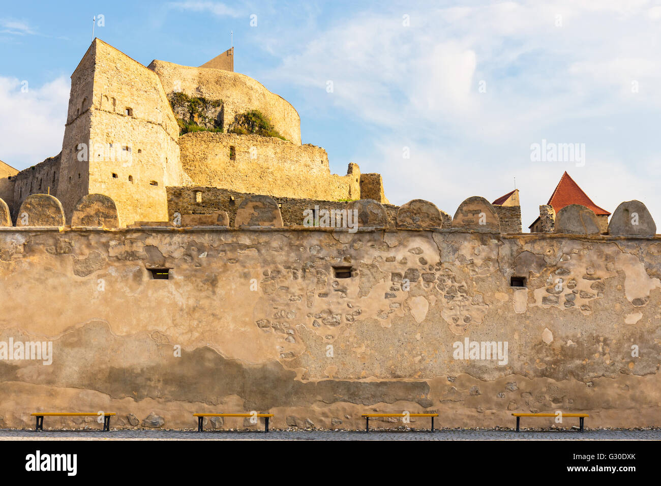 Rupea Castle near Brasov, medieval fortress Stock Photo - Alamy