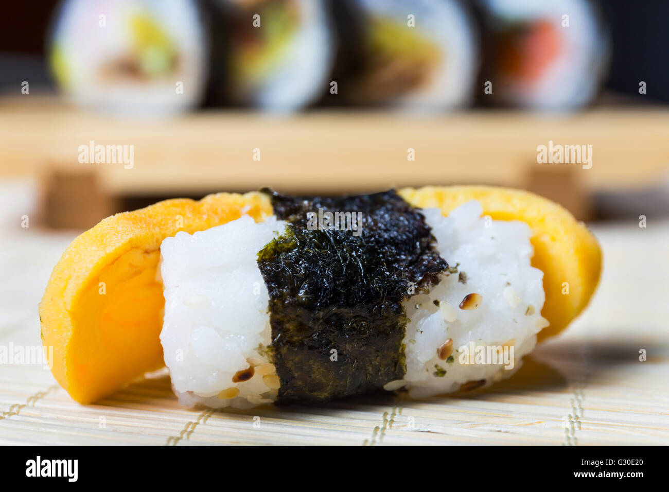 Japanese seafood sushi Stock Photo - Alamy