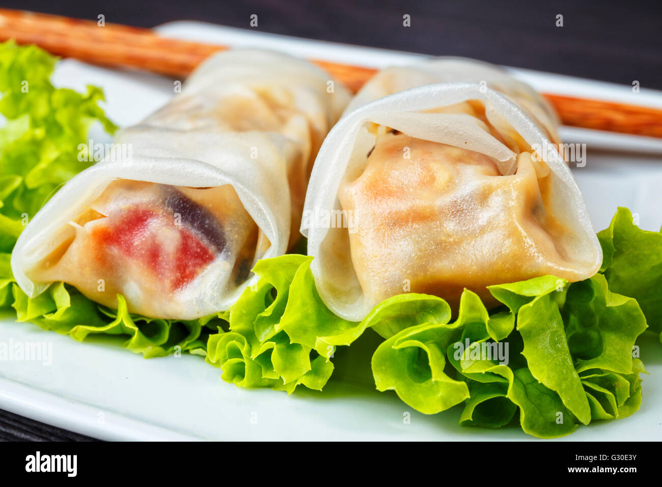 Japanese shrimp spring roll hi-res stock photography and images - Alamy