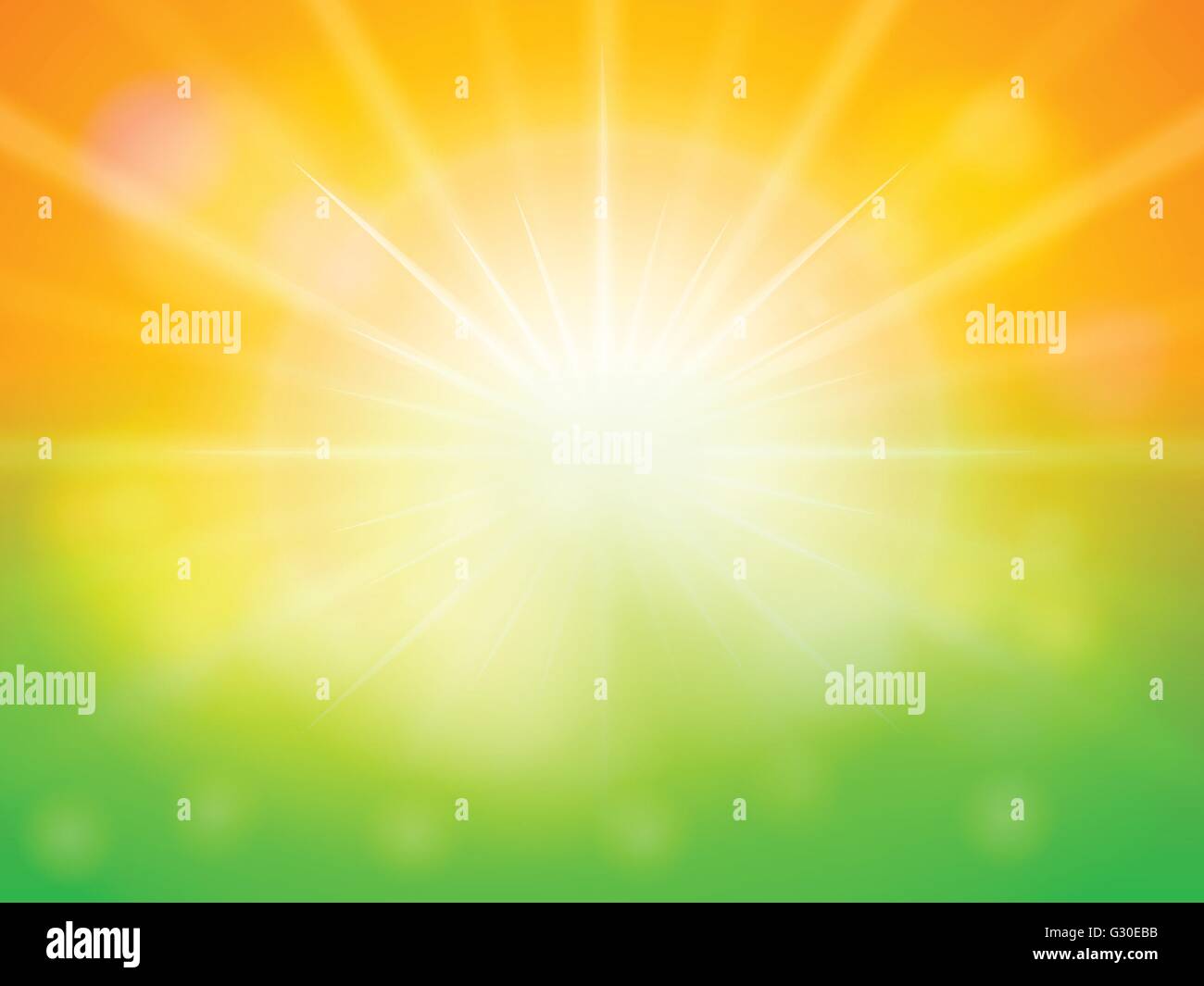 Orange green abstract spring background Stock Vector Image & Art - Alamy