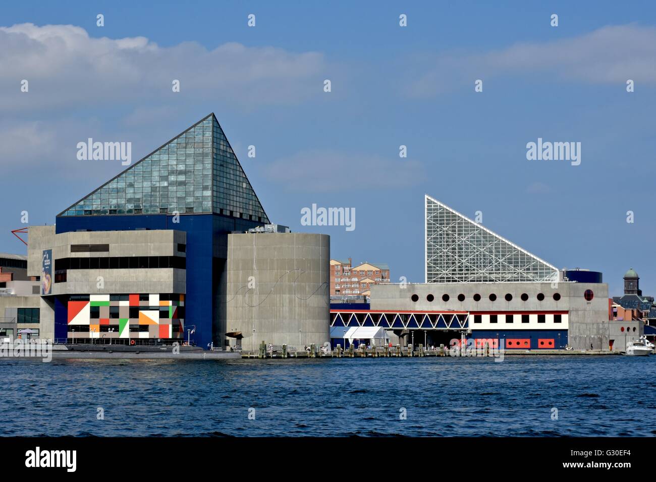 The beautiful architecture and landscape of the Baltimore inner harbor ...