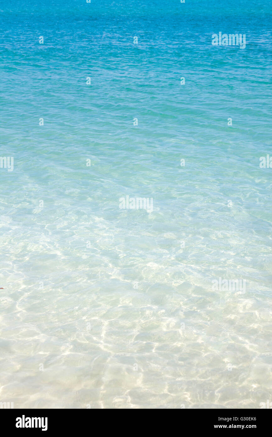 Shades of blue in the Caribbean Sea Stock Photo - Alamy