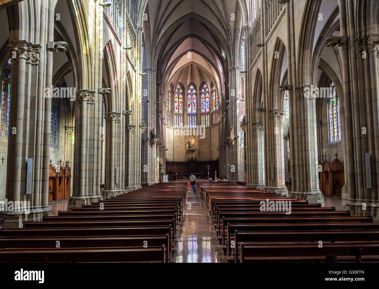 Apse nave of Cathedral of the Good Shepherd (Buen pastor) located in ...