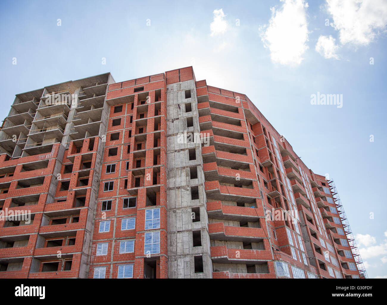 construction of new modern residential building Stock Photo - Alamy