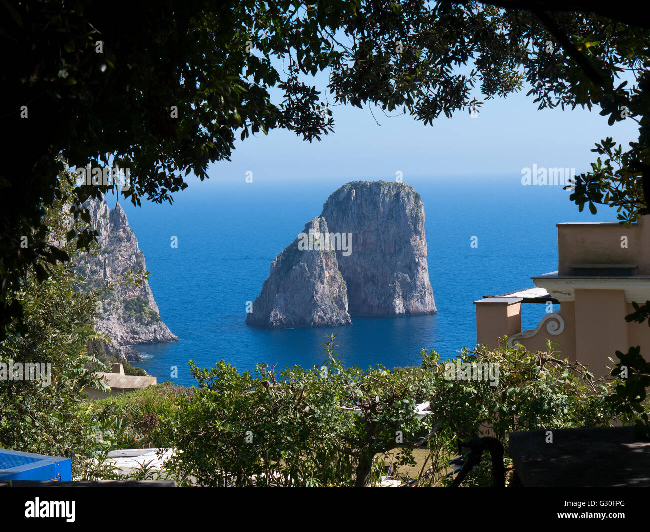 Faraglioni Rocks that stand out of the sea off the island of Capri ...