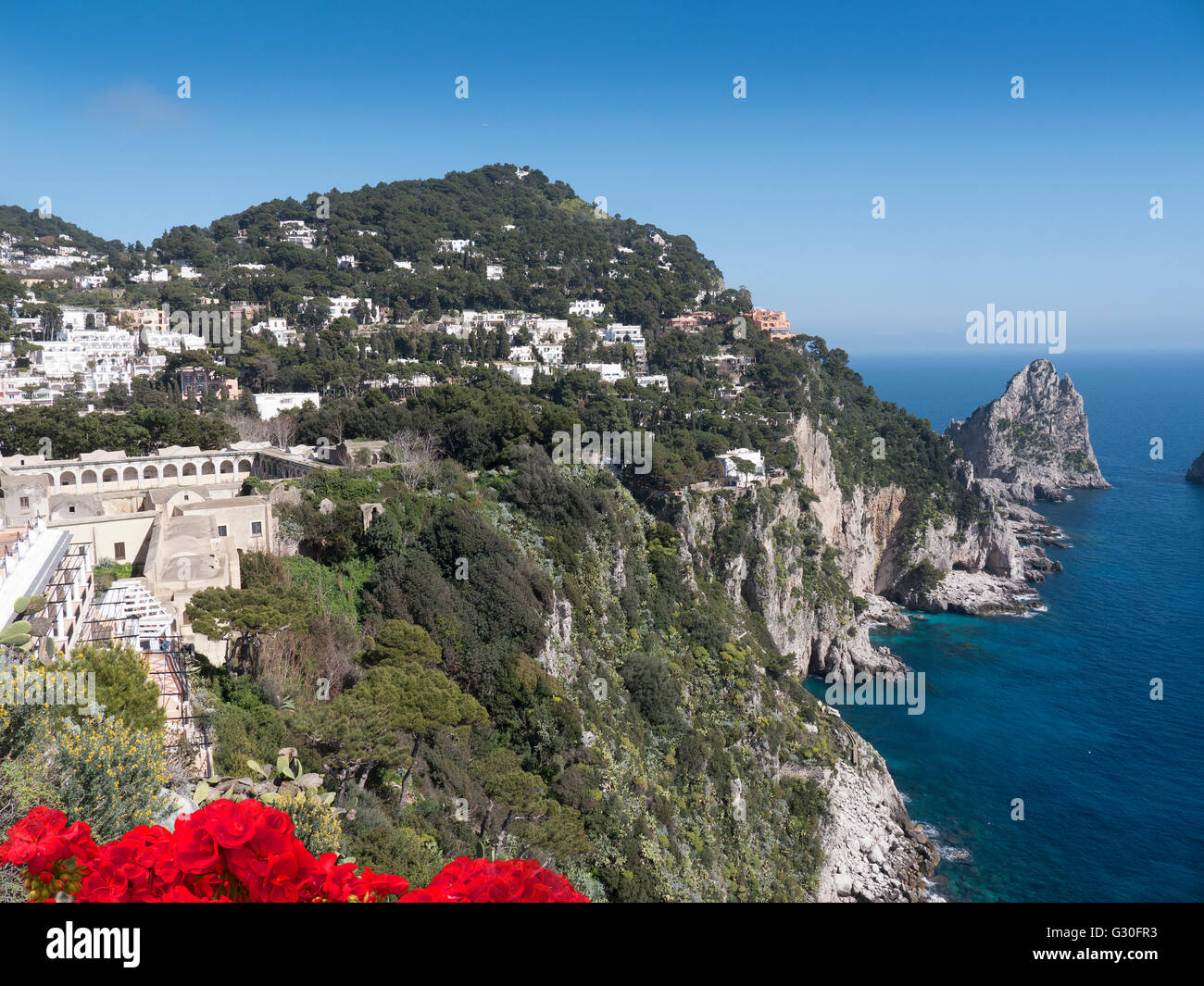 Faraglioni Rocks that stand out of the sea off the island of Capri ...