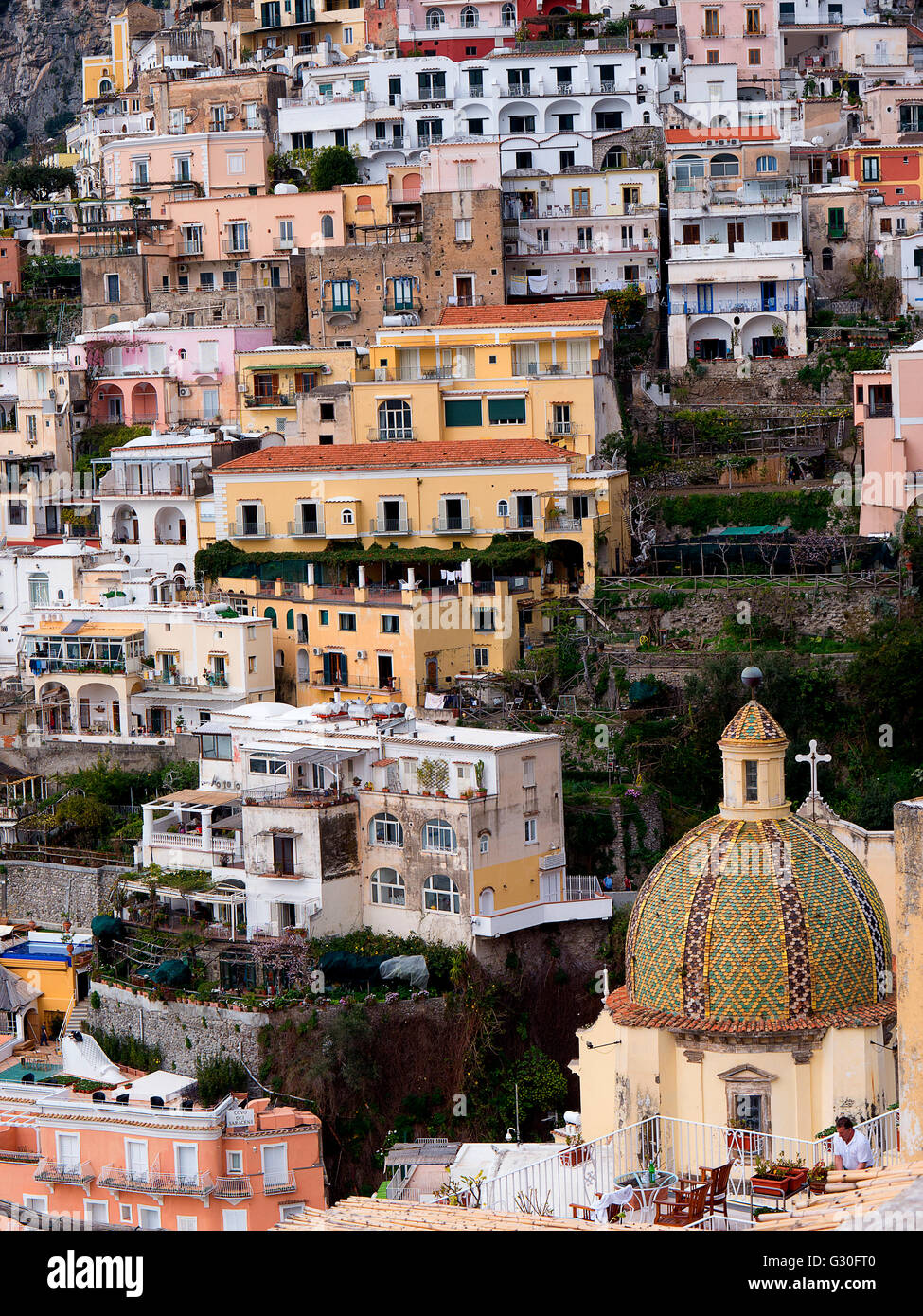 The structure of the town of Positano is very original; its buildings ...