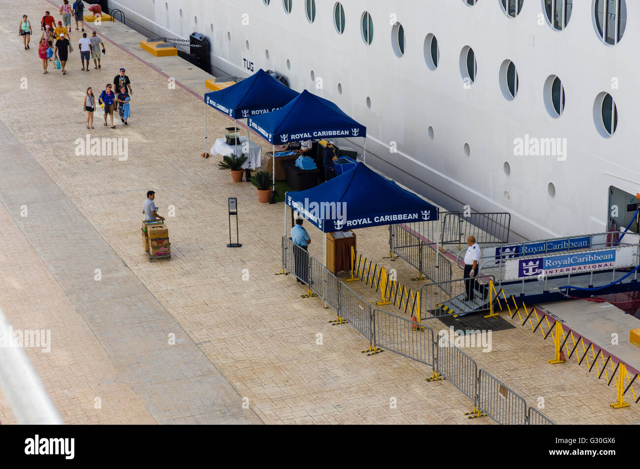 Royal caribbean security guard hi-res stock photography and images - Alamy