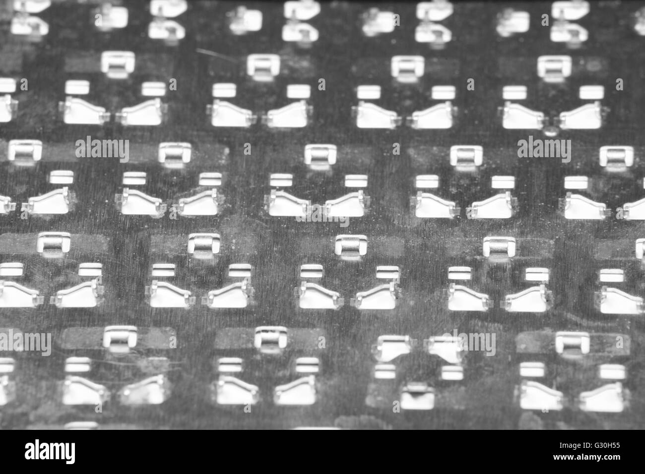 notebook metal keyboard membrane Stock Photo - Alamy