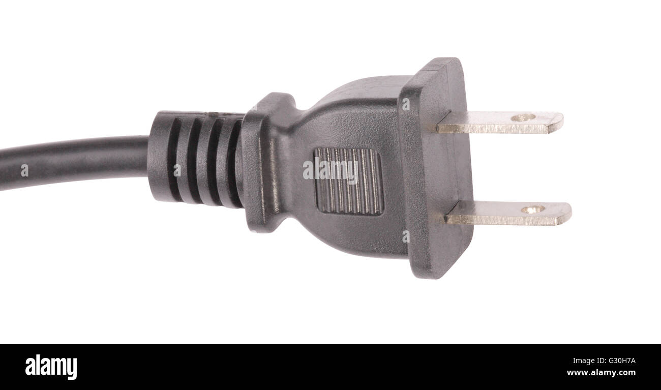 American Outlet Plug with Cord Isolated Stock Photo - Alamy
