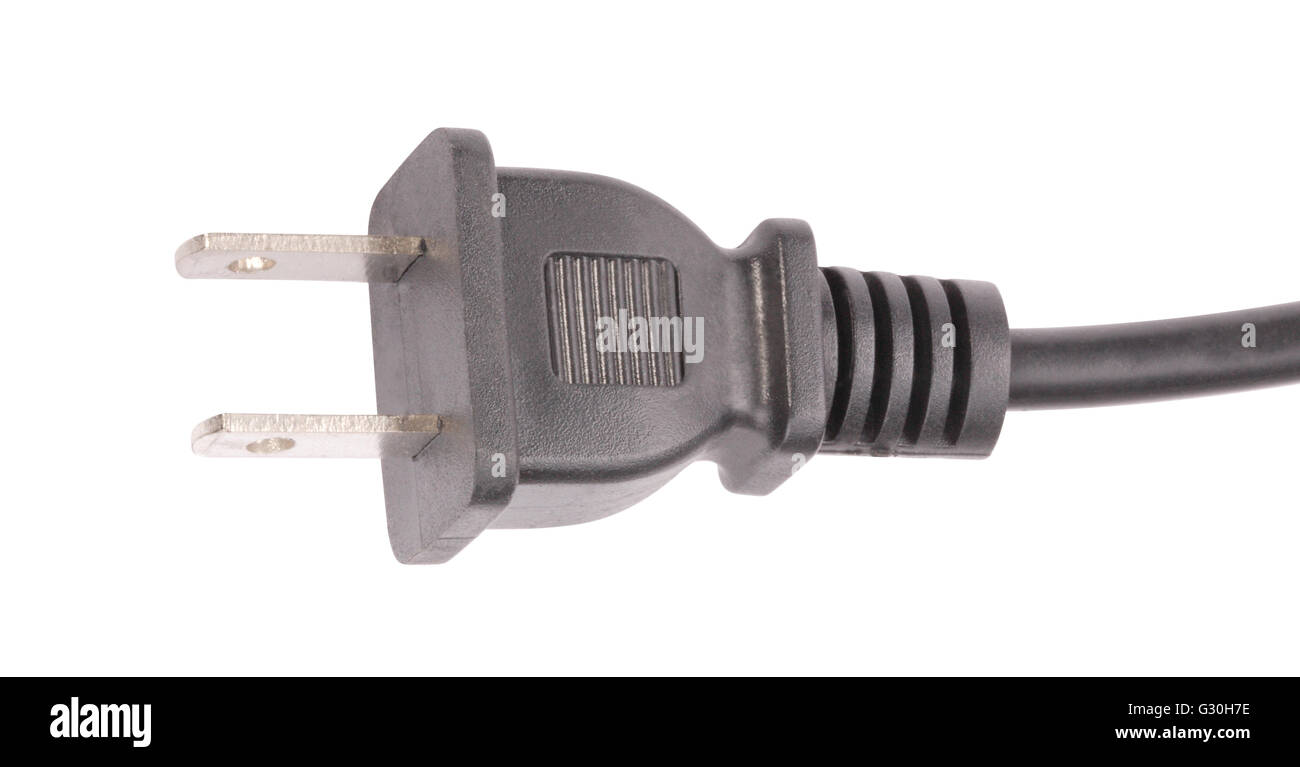 American Outlet Plug with Cord Isolated Stock Photo - Alamy