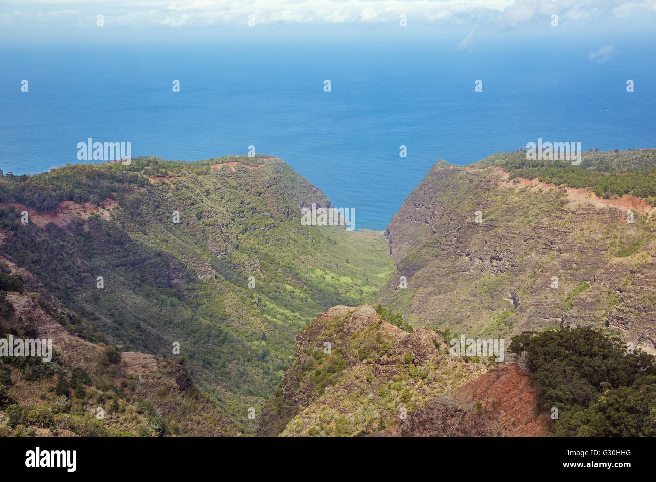 Kauhao Valley on Kauai Stock Photo - Alamy