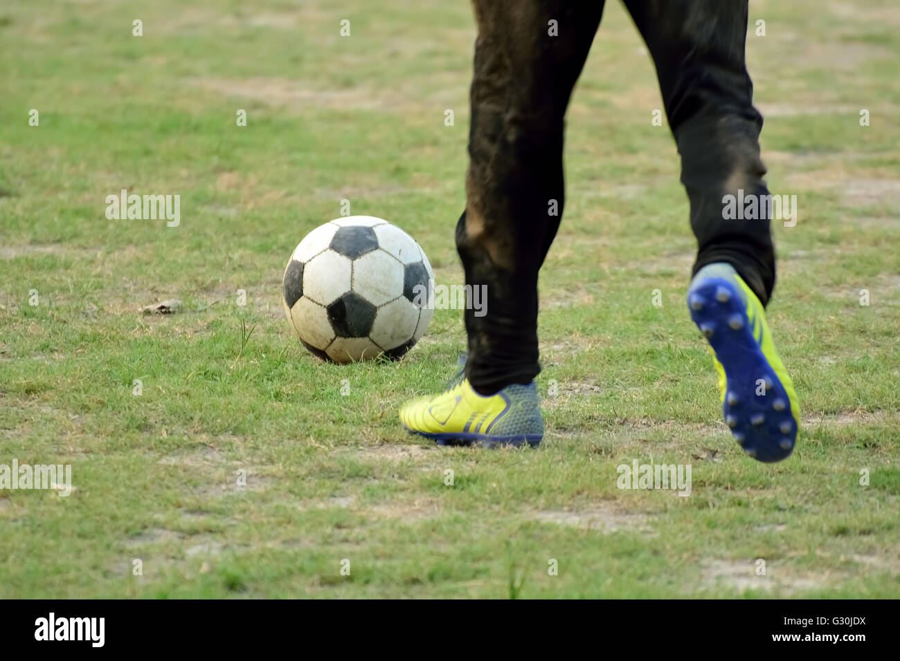 African boy soccer blur hi-res stock photography and images - Alamy